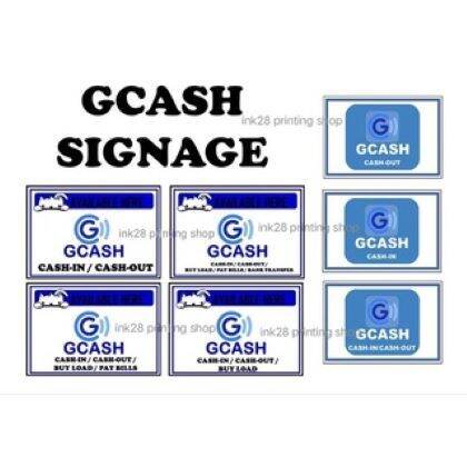 SIGNAGE GCASH | Lazada PH: Buy sell online Labels with cheap price ...
