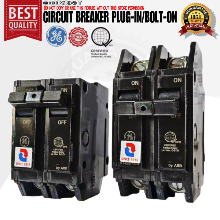ORIGINAL GE HEAVY DUTY PLUG IN / BOLT ON CIRCUIT BREAKER ( 15Amp ...