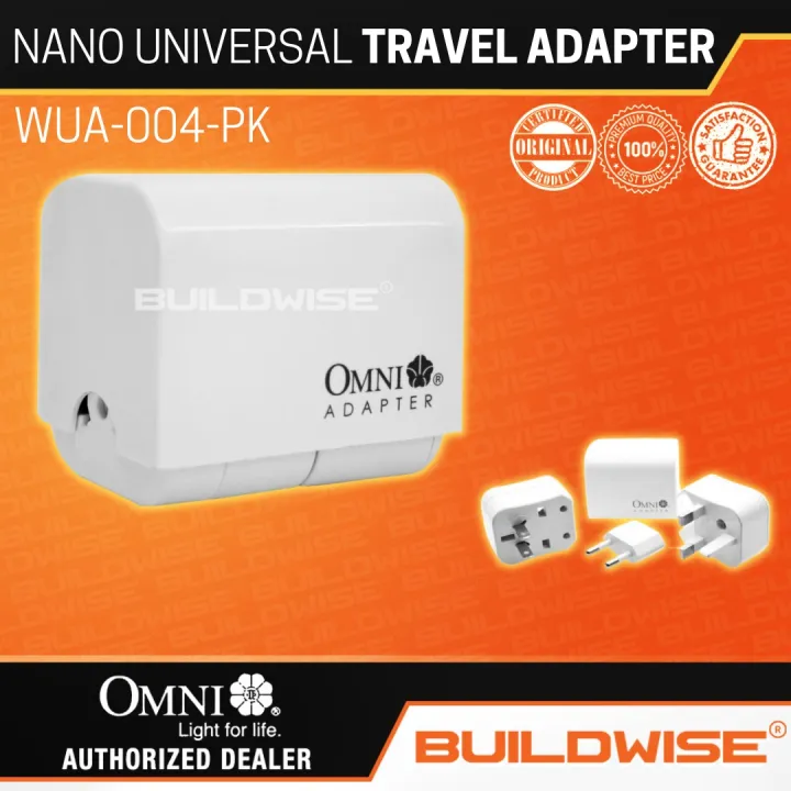 Omni Nano Universal Travel Adapter WUA-004-PK [BUILDWISE®] *NEW ARRIVAL* | Lazada PH