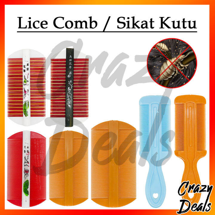 Head Lice Comb Sikat Kutu Fine Tooth Head Lice Flea Dandruff ...