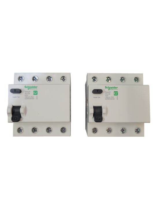 Schneider Easy9 Three Phase Residual Current Circuit Breaker-RCCB/ ELCB (40A 4P 100mA/ 63A 4P ...
