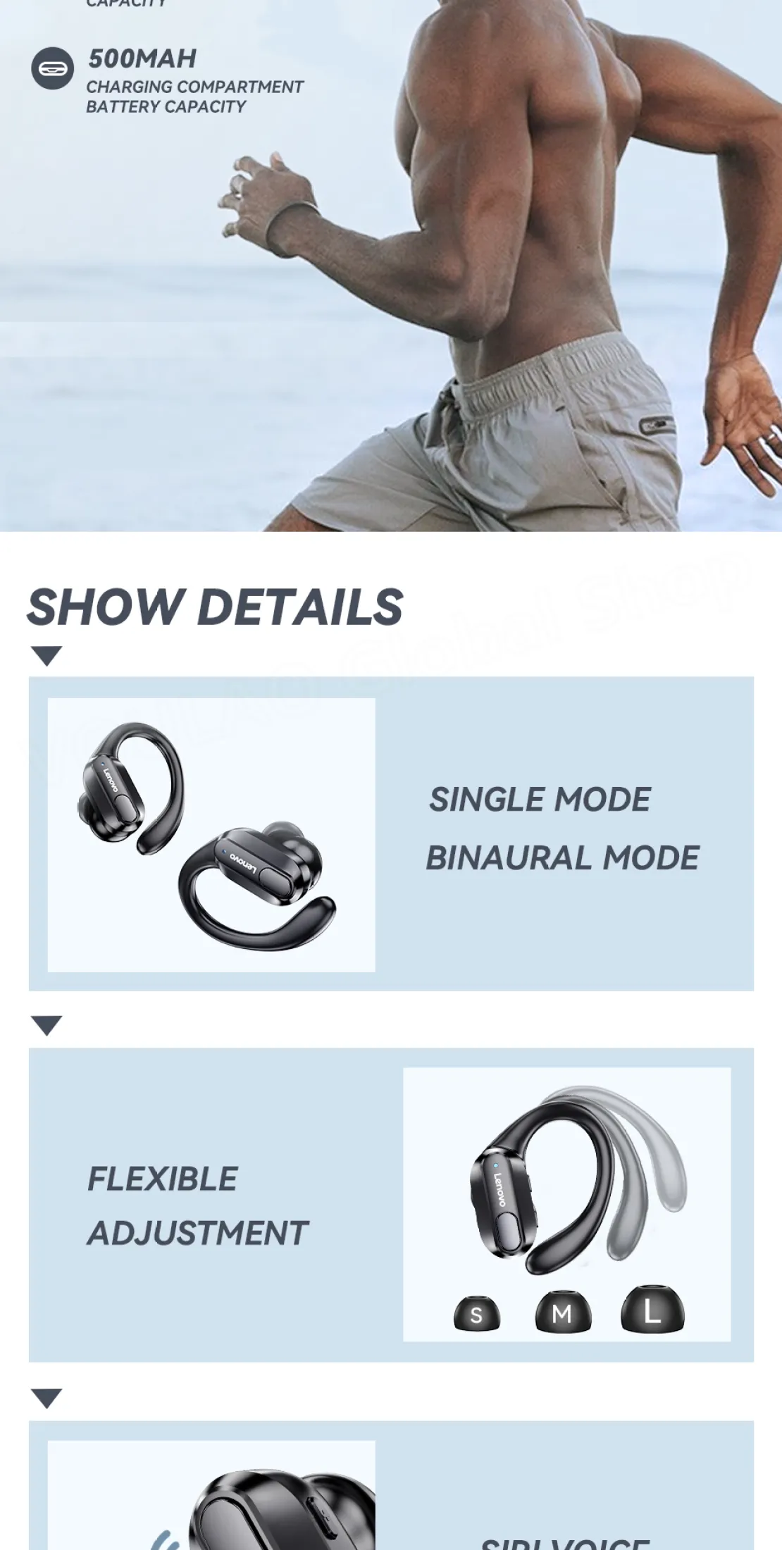 หูฟังบลูทูธ Lenovo XT80 TWS หูฟังออกกำลังกาย หูฟังบลูทูธ 5.3 หูฟัง ...