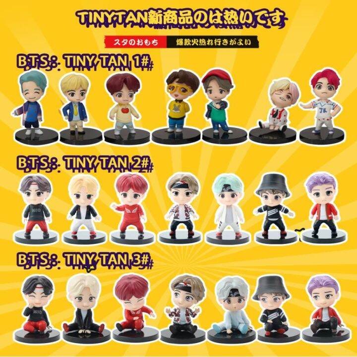 ACTION FIGURE BTS BT21 KPOP / ACTION FIGURE BT21 BTS KPOP / MINIATUR ...