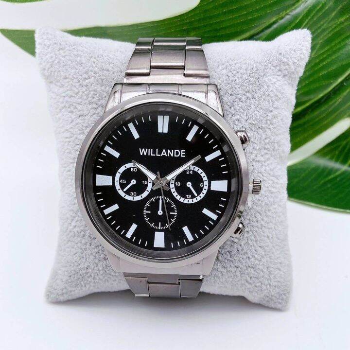 พร้อมส่ง นาฬิกาข้อมือ WILLANDE นาฬิกาข้อมือชาย-หญิง หน้าปัดกว้างมีหลาย ...