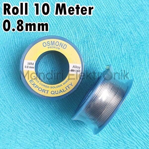 Timah Solder 10m Osmond 0.8mm 10 Meter - Timah Roll 10 m | Lazada Indonesia