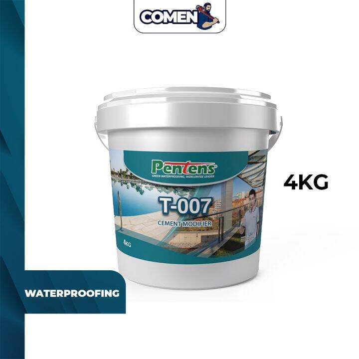 PENTENS Cement Modifier T-007 4KG Waterproofing Coating WP Primer ...