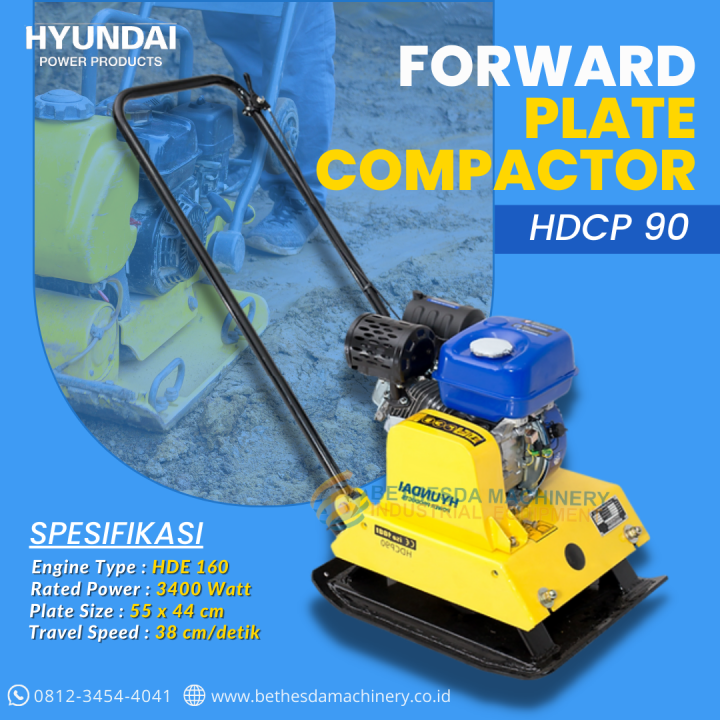 Plate Compactor Hyundai / Stamper Kodok Mesin Pemadat Tanah+Engine HDE ...