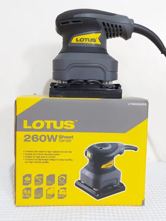 LOTUS LTSS2600X 260w Sheet Sander/ Palm Sander + FREE 3pcs Sand paper ...