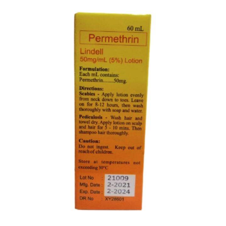 Lindell Lotion 50mg/5ml for Scabies and Pediculosis 60ML | Lazada PH