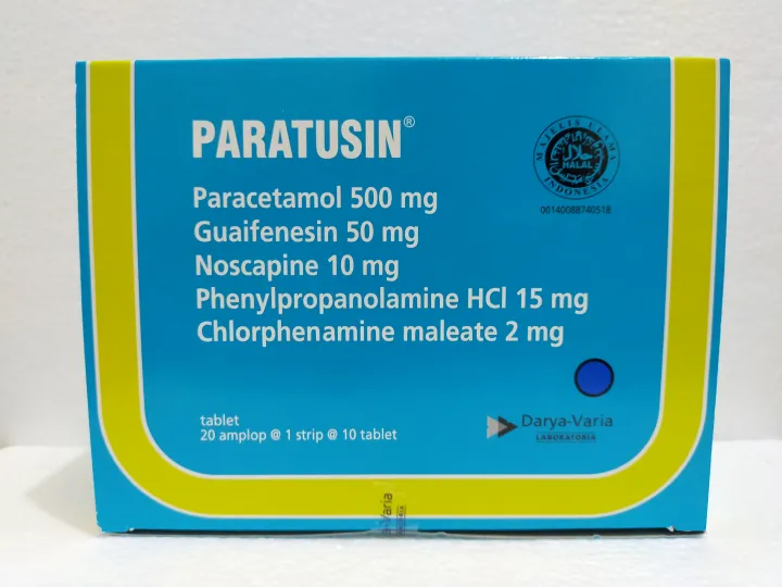 Paratusin Tablet Box Isi 20 Amplop x 10 Tablet | Lazada Indonesia
