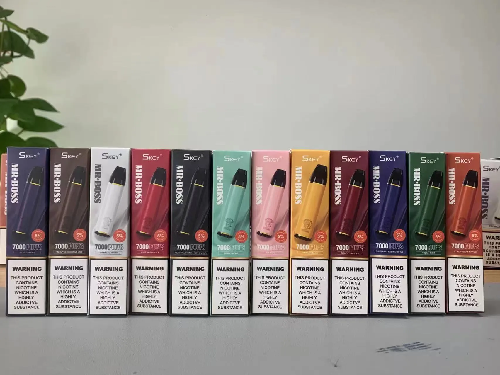 SKEY MR BOSS 8000/9000 Puffs 5% Disposable P O D Disposable Vapp (Smart ...