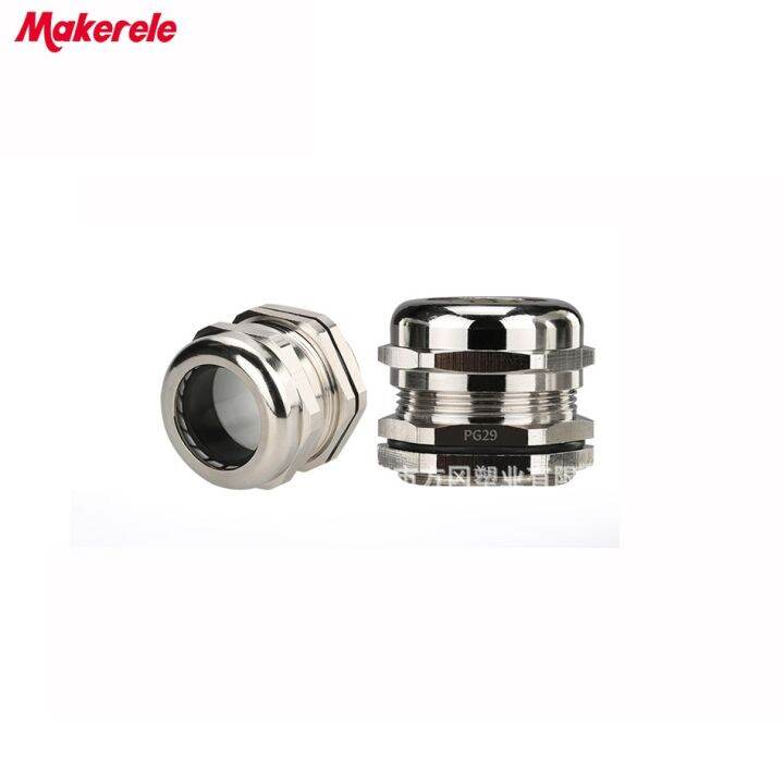 【cw】 5pcs/lots PG29 Metal Cable Glands Joints IP68 connector for 25mm ...