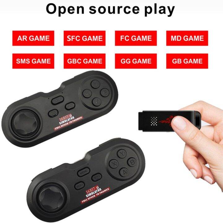 16BIT USB Wireless Handheld TV Stick Video Game Console Built-In 2000 ...