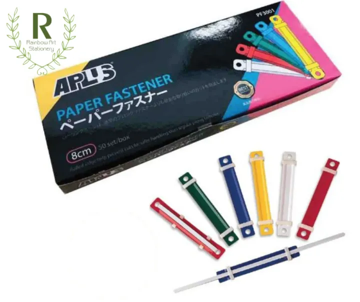 APLUS Paper Fastener 8cm 50set/Box | Lazada