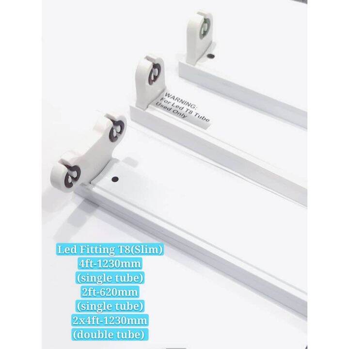 T8 LED CASING SINGLE/DOUBLE 2FT/4FT | Lazada