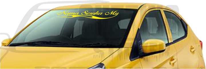 Stiker Mobil Cutting Sticker Body dan Kaca Mobil Nama Custem Variasi ...