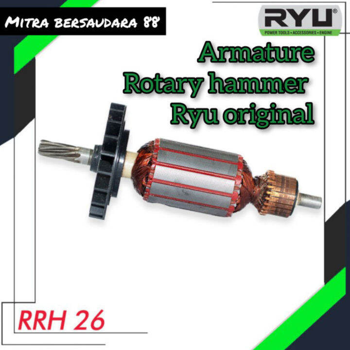 RYU TEKIRO ARMATURE RYU RRH26 ANGKER ROTARY HAMMER RYU RRH 26 MESIN BOR BOBOK TEMBOK | Lazada ...