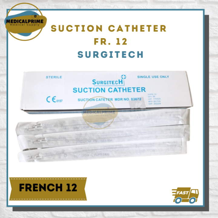 SUCTION CATHETER FR12 (1BOX - 50pcs) SURGITECH | Lazada PH