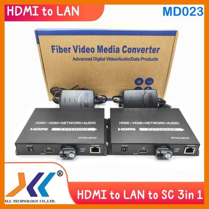 สินค้าขายดี!!! media converter hdmi to lan to sc fiber 3in1 ที่ชาร์จ ...