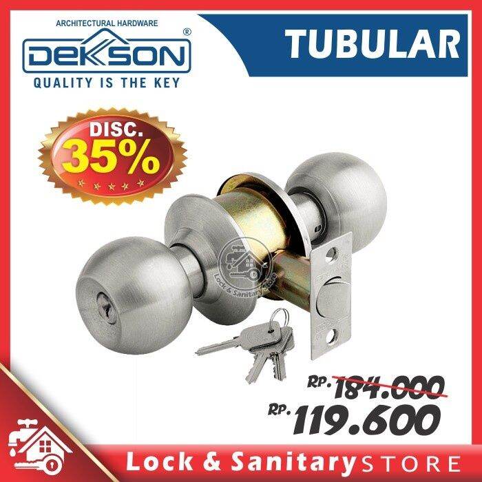 Handle Pintu Dekson Dekkson KCBL 8587 ET SSS Tubular Lock Set | Lazada ...
