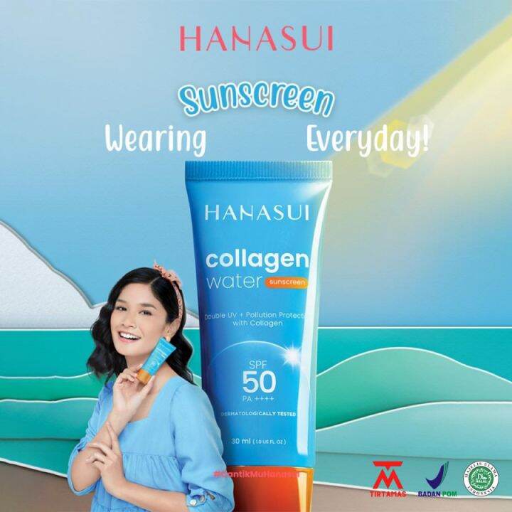 HANASUI COLLAGEN WATER SUNSCREEN SPF 50 PA++++ UV 30ml | Lazada Indonesia