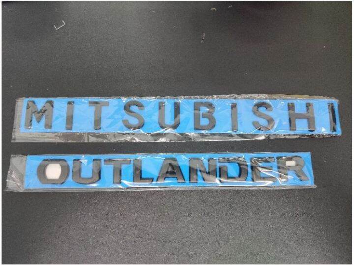 Mitsubishi Outlander Matte Black OEM Emblem Logo | Lazada