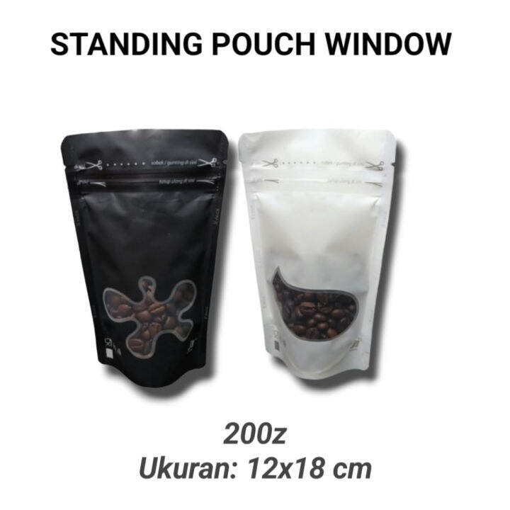 PLASTIK STANDING POUCH WINDOW 200 GR | Lazada Indonesia