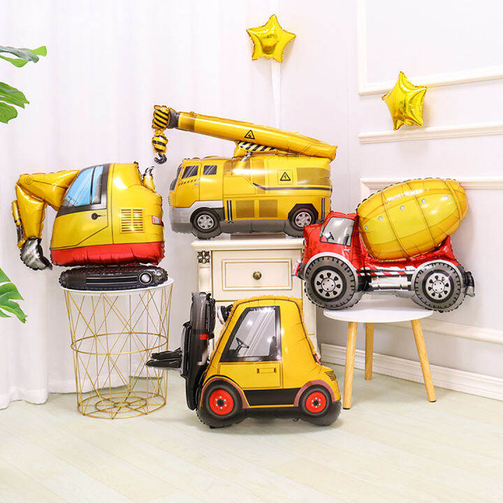 Construction Foil Balloons For Engineering Birthday Party Decoration ...