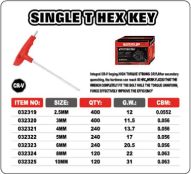 Single T Hex Key Flat | Lazada PH