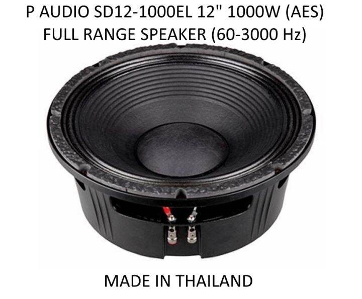 P Audio SD12-1000EL 12 Inch 1000W (AES) Full Range Speaker | Lazada PH
