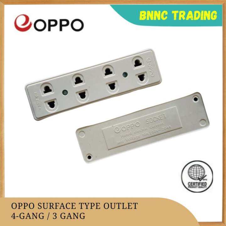 EOPPO SURFACE TYPE OUTLET 3 GANG 4 GANG | Lazada PH