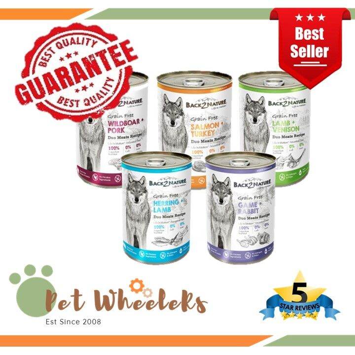 BACK2 NATURE DOG CANNED FOOD WET FOOD (400G) | Lazada