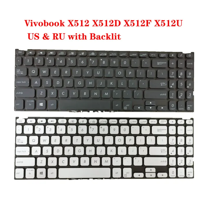 US N Keyboard For Asus Vivobook X512 X512D X512DA X512F X512FA X512U ...