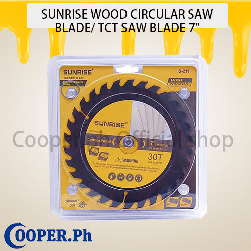 (PER PIECE) Sunrise Wood Circular Saw Blade 7" | Lazada PH