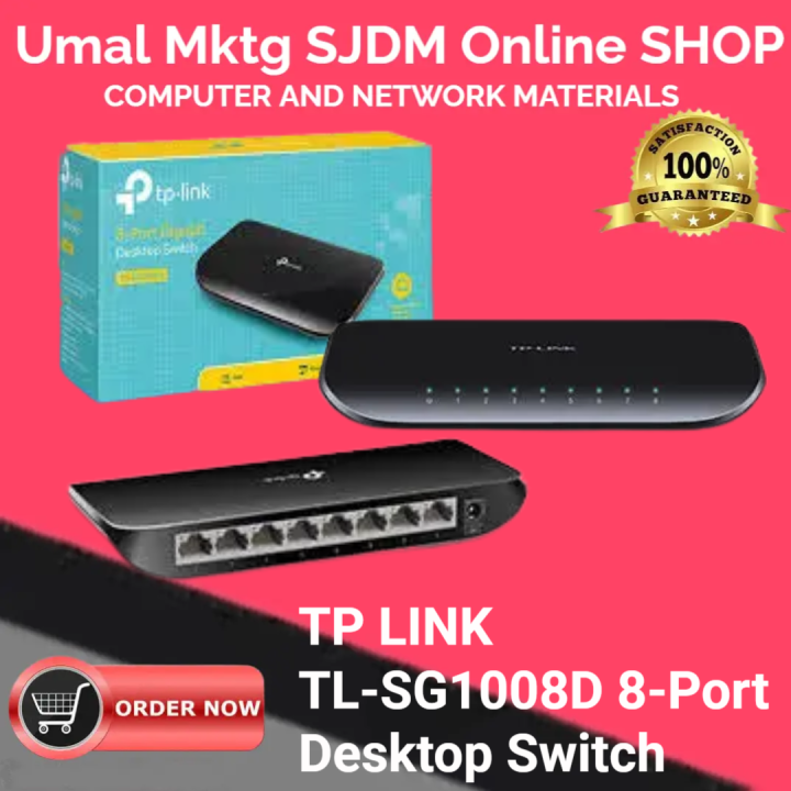 TP-Link TL-SG1008D 8-Port Gigabit Desktop Switch| Network Switch Hub ... TP-Link TL-SG1008D 8-Port Gigabit Desktop Switch| Network Switch Hub ...