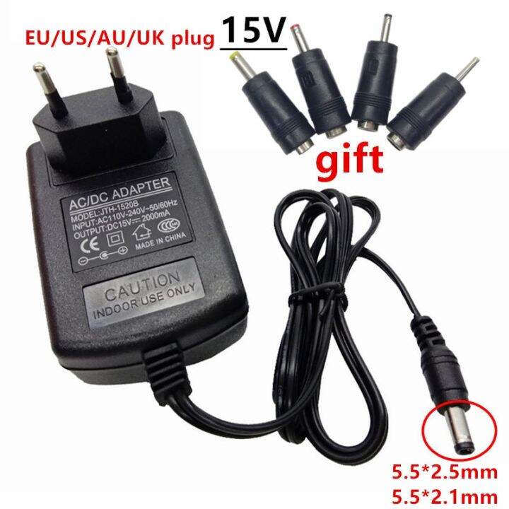 Universal 15V AC DC Power Adapter Supply 15 V Adaptor Adaptador 15 Volt ...