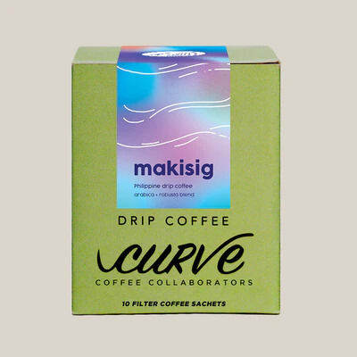 CURVE DRIP COFFEE: MAKISIG BLEND (ARABICA + ROBUSTA BLEND) DRIP BAG ...