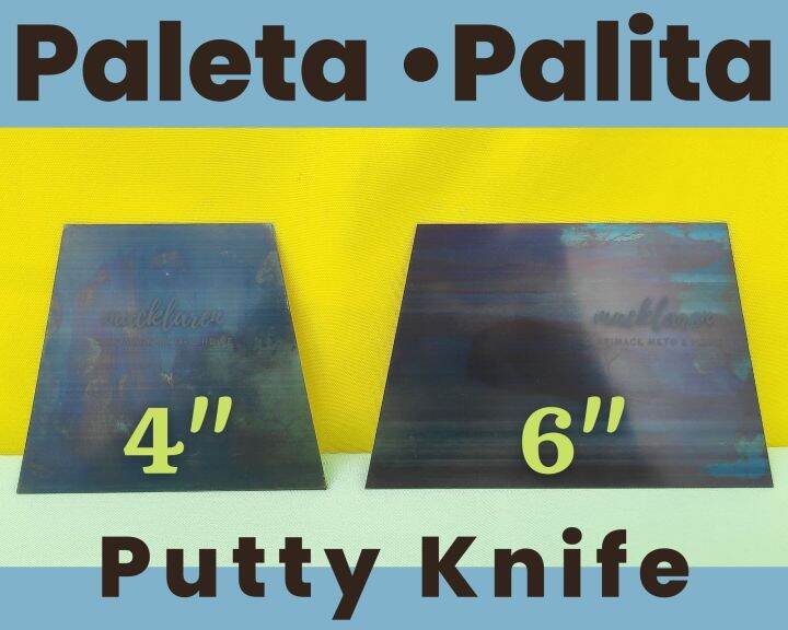 Paleta ️ Palita ️ Putty Knife without Handle ️ Paint Scraper ️ Sizes ...
