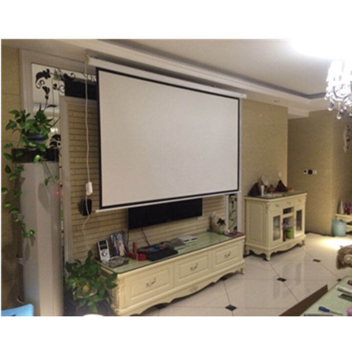 Electric remote control projection curtain 92, 110, 130, 140 inch ...