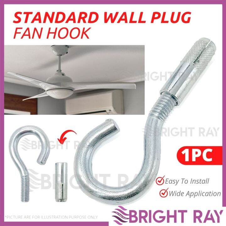 [NEW] Fan Hook With Wall Plug Standard Wall Plug Anchor Hook For Basket ...