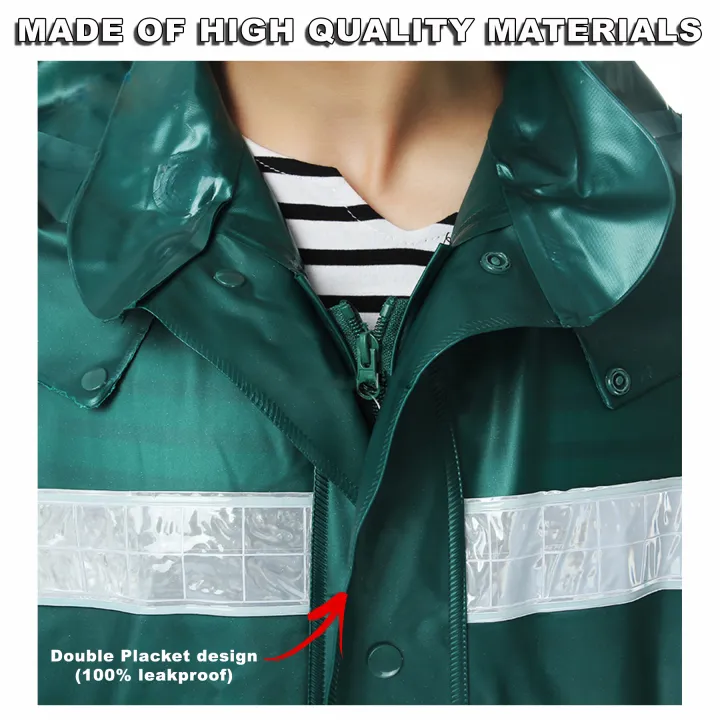 HIGH QUALITY RAINCOAT, KAPOTE TERNO JACKET AND PANTS, REFLECTORIZED ...
