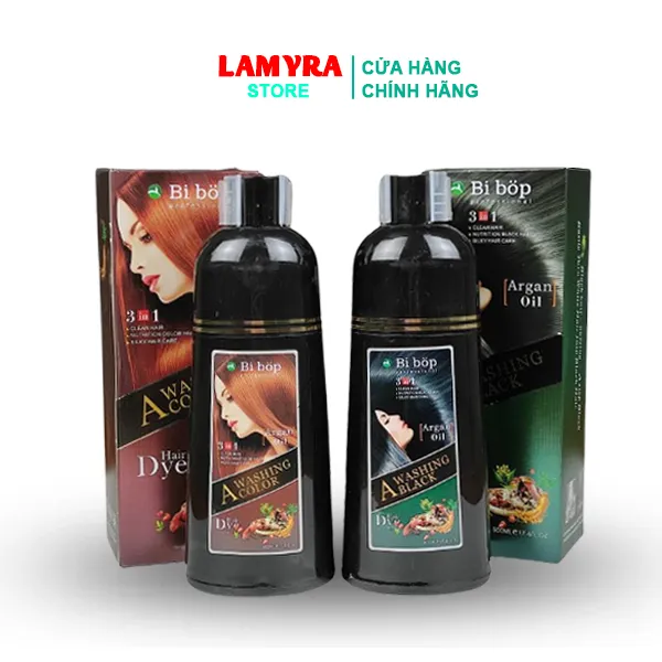[FREESHIP + GIẢM GIÁ] Dầu Gội Phủ Bạc BiBop Collagen Màu Đen [Nâu] Nhật ...