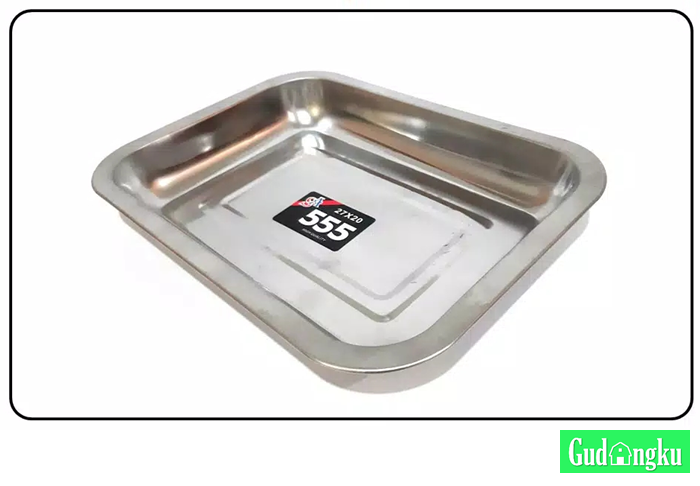 Nampan / Baki Stainless 27 cm x 20 cm x 4 cm | Lazada Indonesia