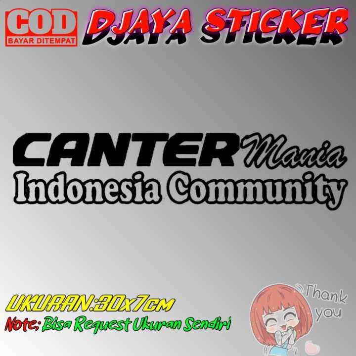 Stiker Cutting Logo CMIC CANTER MANIA INDONESIA COMUNITY | Ukuran30x7cm ...