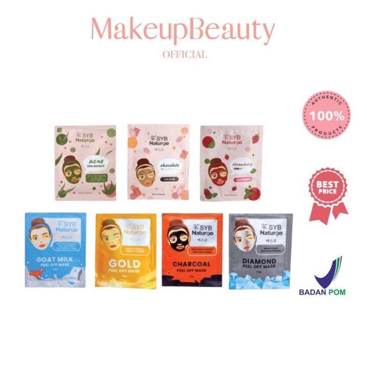 SYB Natur90 Peel Off Mask 10gr | NATURGO Masker Wajah Peel Off Sachet ...
