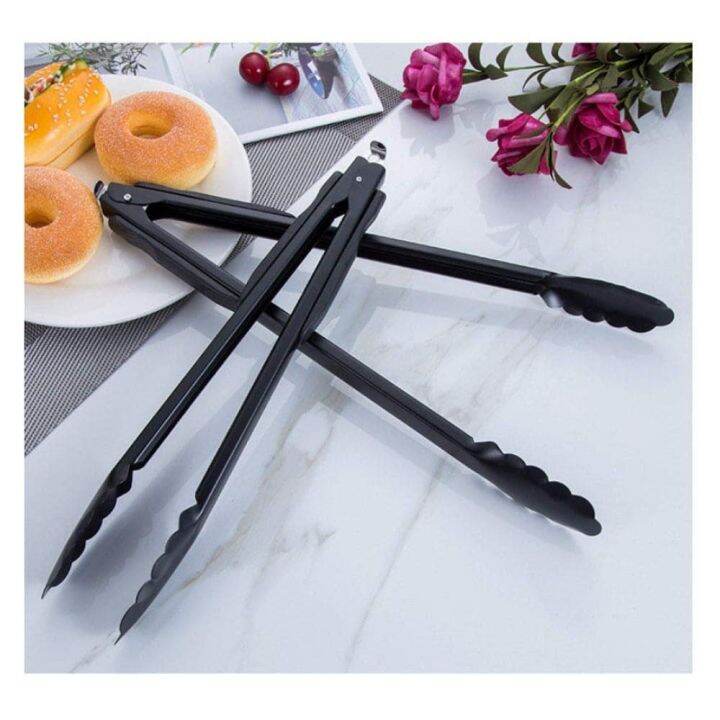 Black Tong Serving Food Tong | Lazada PH