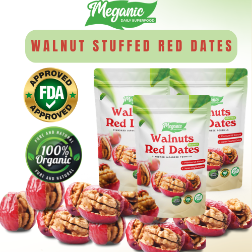 Meganic Walnut Red Dates Walnuts 2 In 1 Double Nutrition Dates Healthy ...