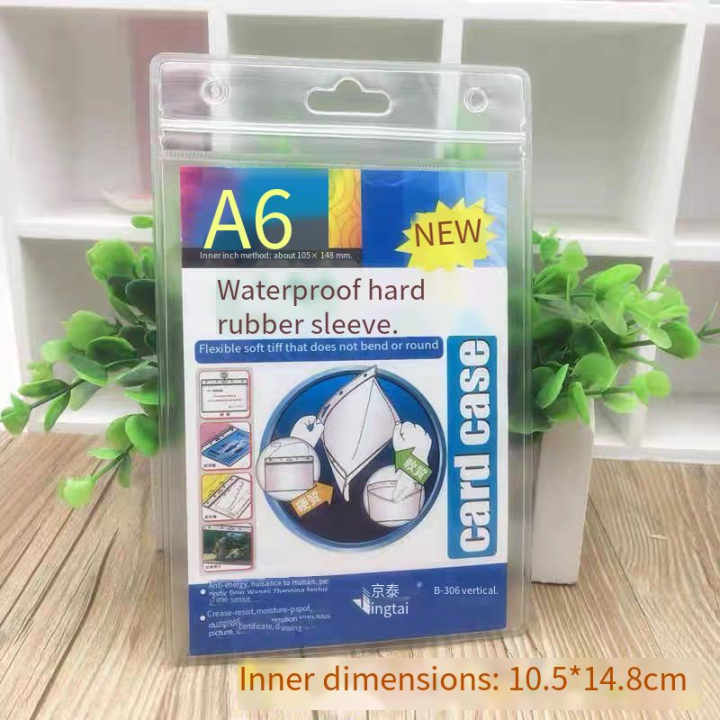 COD waterproof A6 B7 vaccination card id holder a6 card case id case ...
