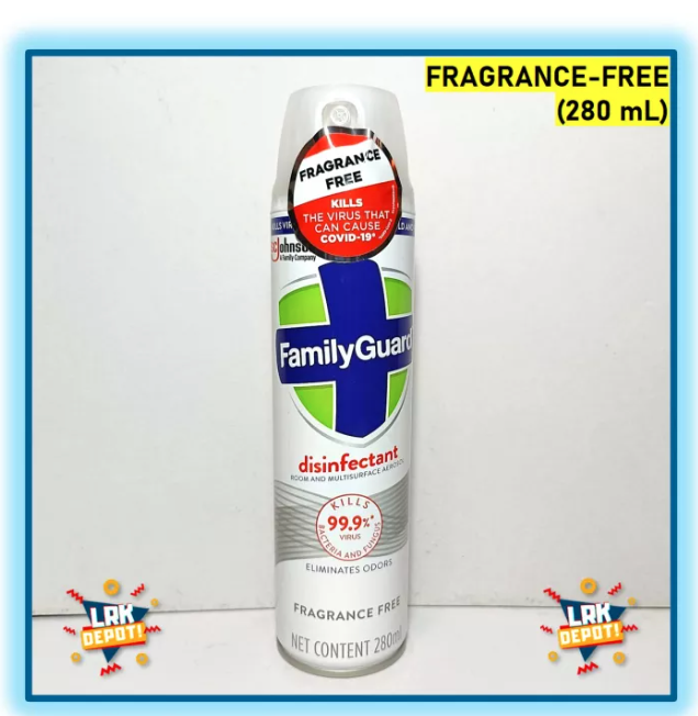 FamilyGuard Disinfectant Room & Multi-Surface Spray Aerosol (Fragrance ...