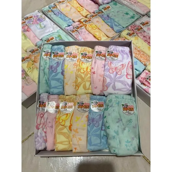 1 BOX 12 PCS AUTHENTIC SOEN PANTY, PASTEL COLOR. ALL SIZES AVAILABLE ...